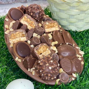 Toffee Nut Easter Egg, Flat Easter Egg, Belgian Chocolate Flegg, Postal ...