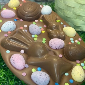 Chocolate Easter Gift, Belgian Chocolate Flegg Flat Egg, Postal Easter ...