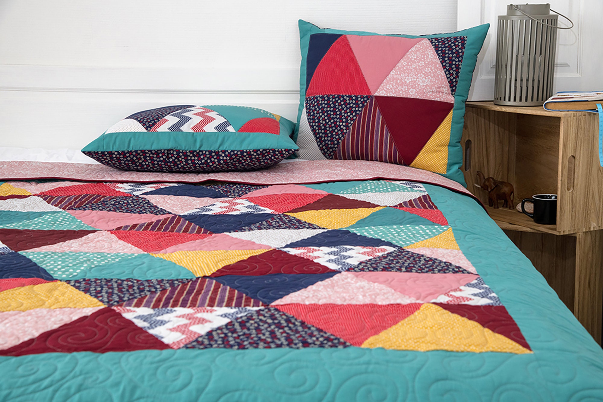 Modern Patchwork Quilt Handmade Modern Quilt Modern - Etsy
