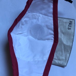 Reusable and Washable, Cotton Face Masks With a Filter Pocket and a ...