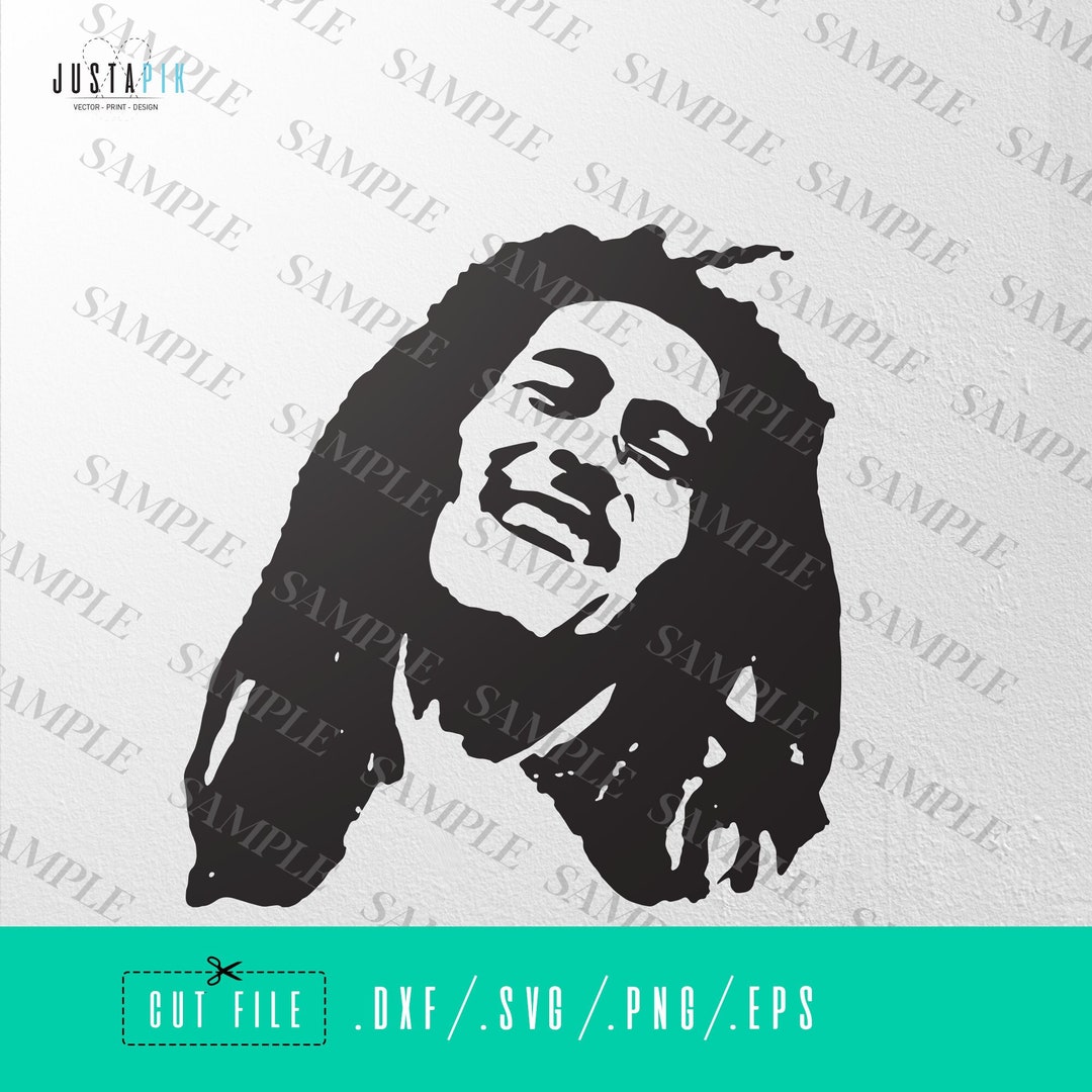 Bob Marley SVG PNG DXF – Digital Download for Cricut & Silhouette ...