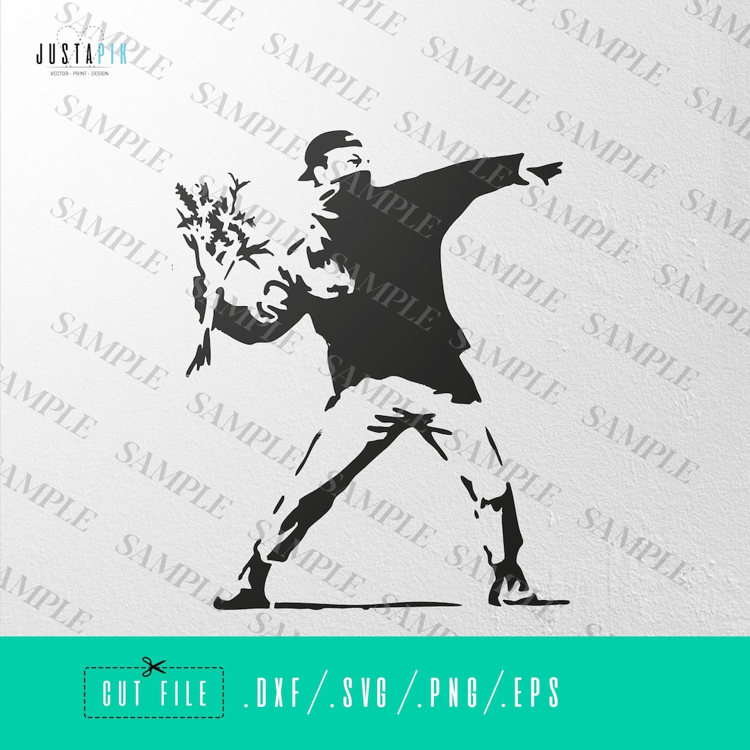 Banksy Street Art Graffiti SVG PNG DXF – Digital Download for Cricut ...