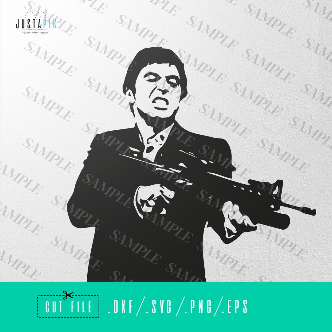 Scarface Tony Montana Movie SVG PNG DXF – Digital Download for Cricut ...