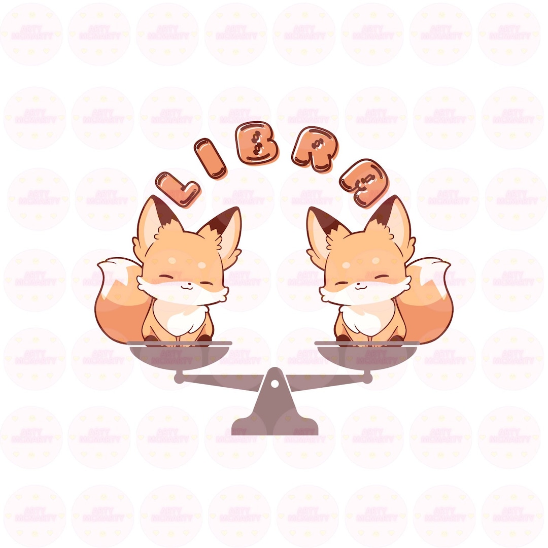 Star Sign Clipart, Horoscope Clipart, Libra, Kawaii Clipart, Libra ...