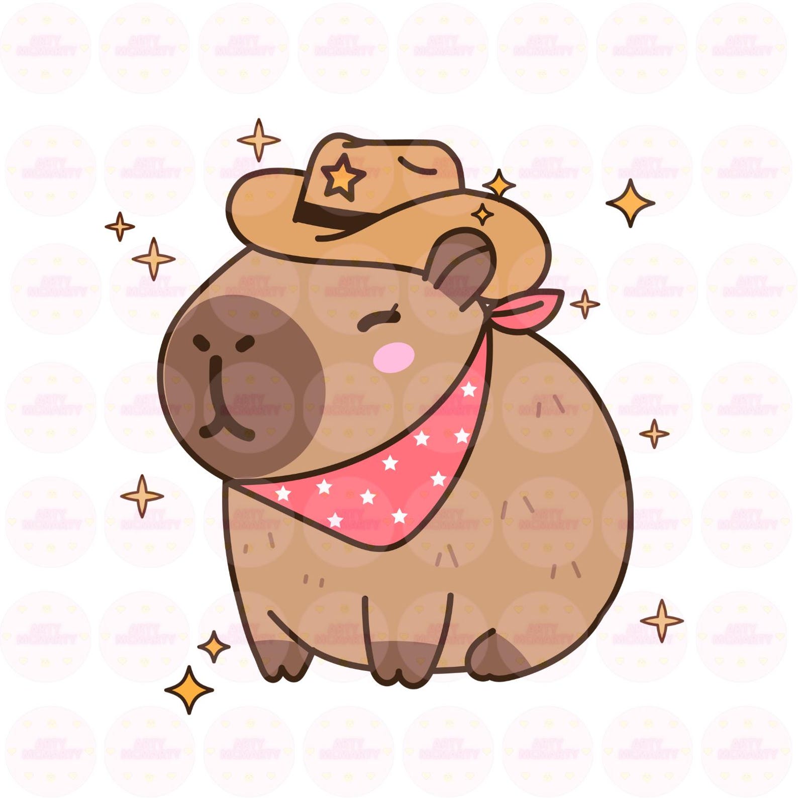 Capybara Clipart, Capybara PNG, Cute Capybara, Kawaii Clipart, Capybara ...