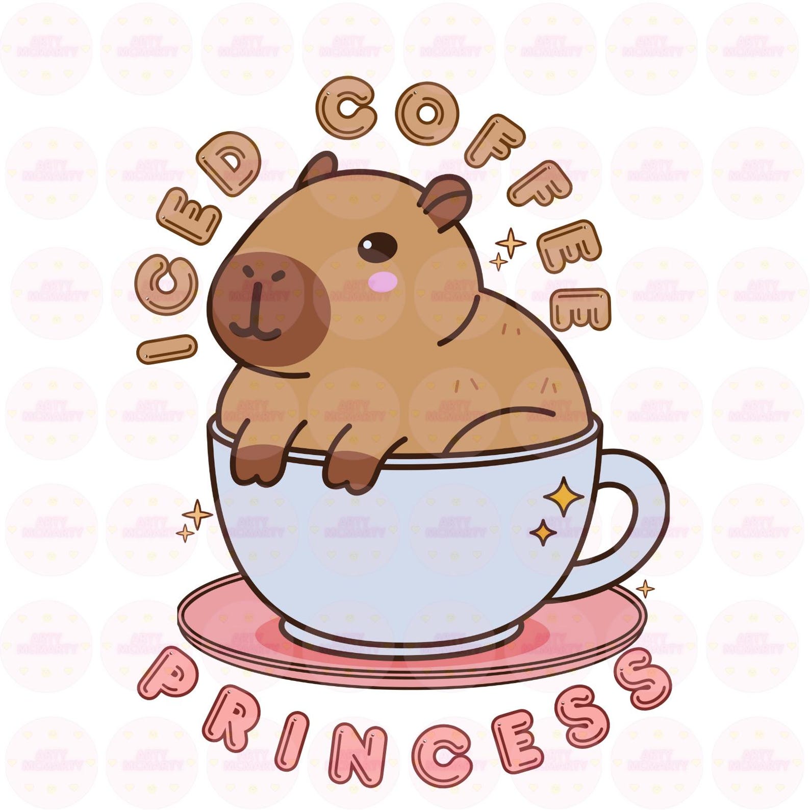 Capybara Clipart, Capybara PNG, Cute Capybara, Kawaii Clipart, Capybara ...