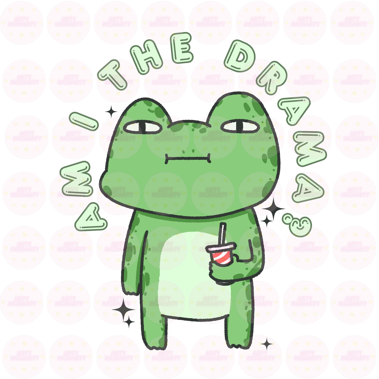 Frog Clipart, Frog PNG, Cute Frog, Kawaii Clipart, Funny Frog PNG, Kids ...