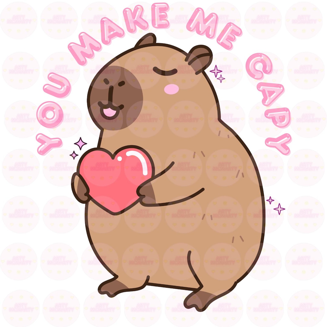 Capybara Clipart, Capybara PNG, Cute Capybara, Kawaii Clipart, Capybara ...