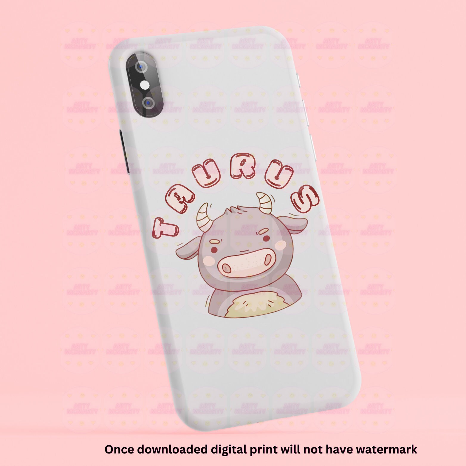 Star Sign Clipart, Horoscope Clipart, Taurus, Kawaii Clipart, Taurus ...