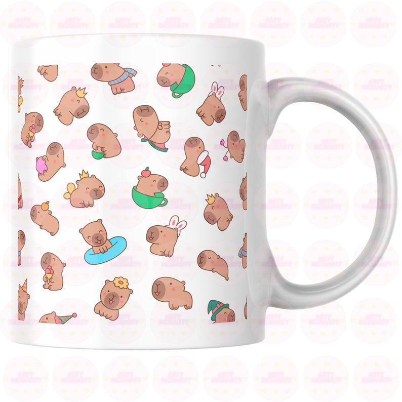 Capybara Clipart, Capybara PNG, Cute Capybara, Kawaii Clipart, Capybara ...