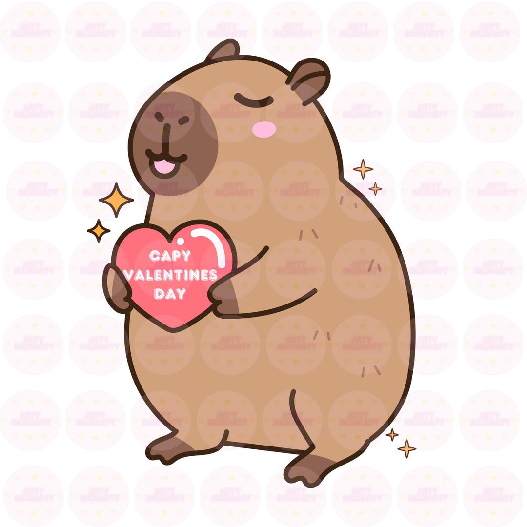 Capybara Clipart, Capybara PNG, Cute Capybara, Kawaii Clipart, Capybara ...