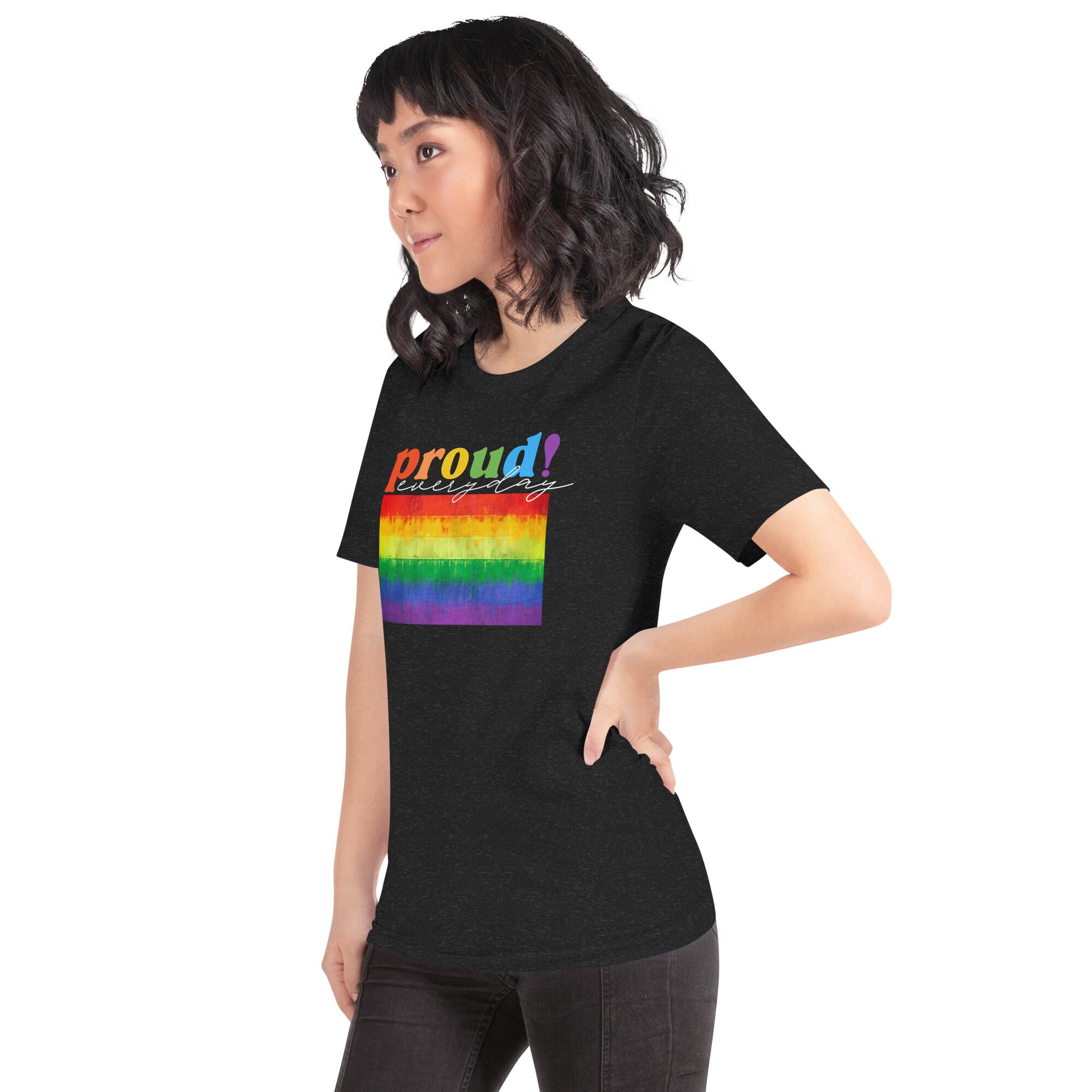 Pride Everyday! Rainbow Flag Bella + Canvas T-shirt | LGBTQ Pride Shirt ...