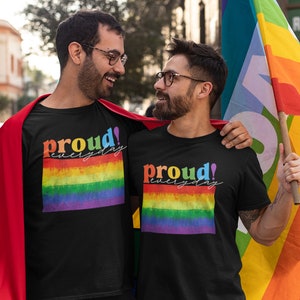 Pride Everyday! Rainbow Flag Bella + Canvas T-shirt | LGBTQ Pride Shirt ...