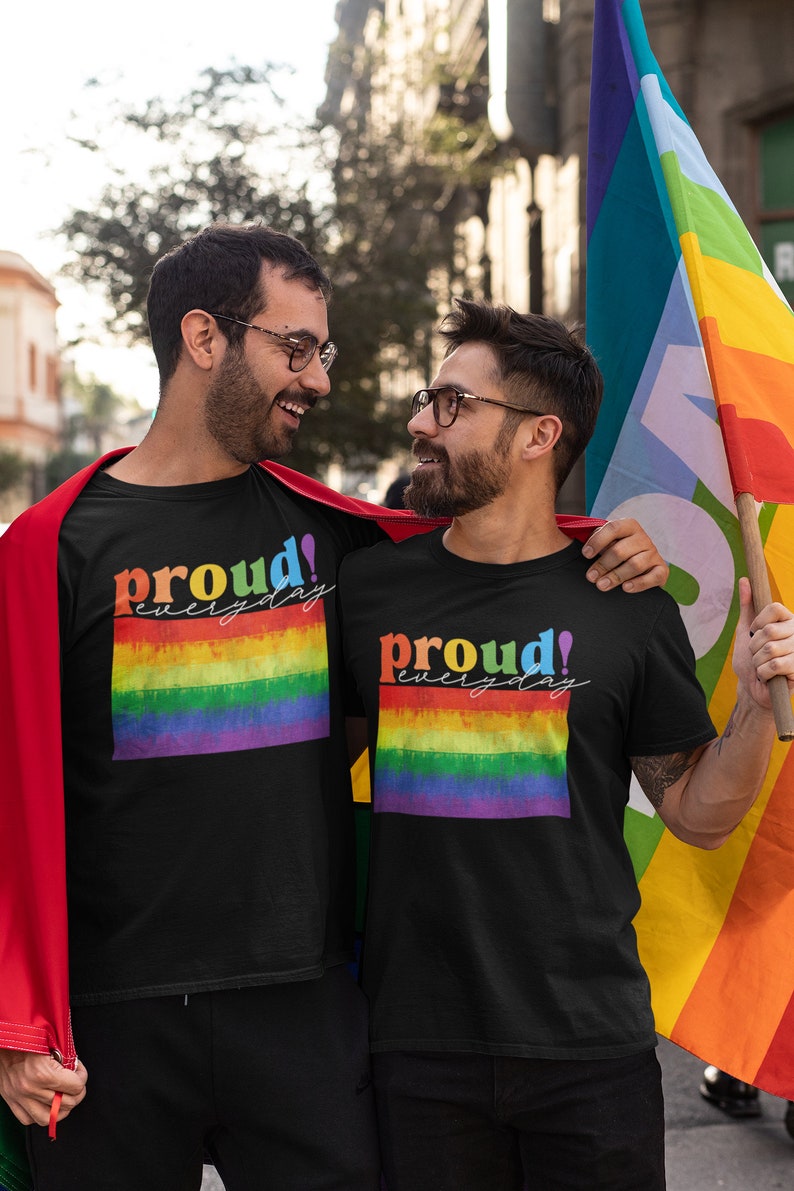 Pride Everyday! Rainbow Flag Bella + Canvas T-shirt | LGBTQ Pride Shirt ...