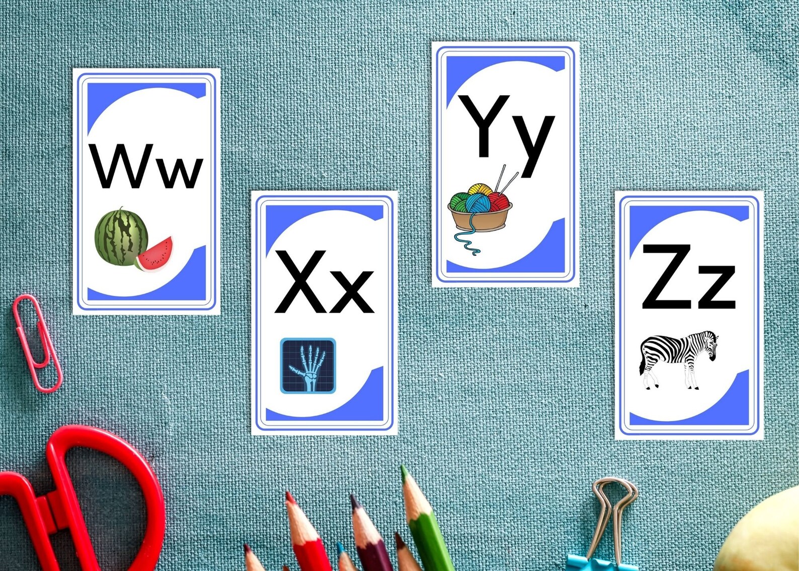 ABC Flashcards, Printable Download, Printable, Downloadable Prints ...