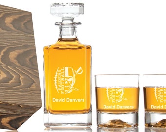Raiders Decanter With Box - Etsy