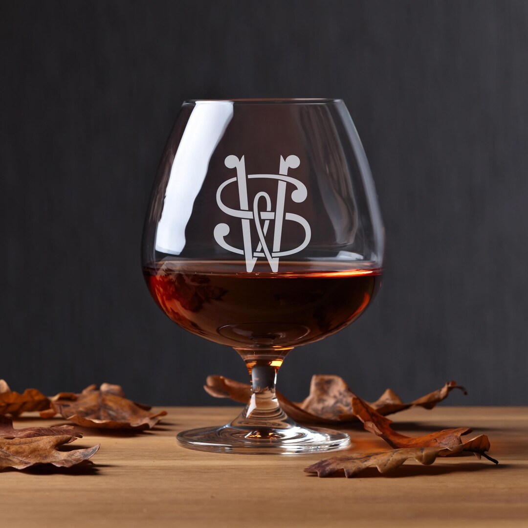 Personalized Brandy Glass - Custom Cognac Snifter, Unique Gift for Him ...