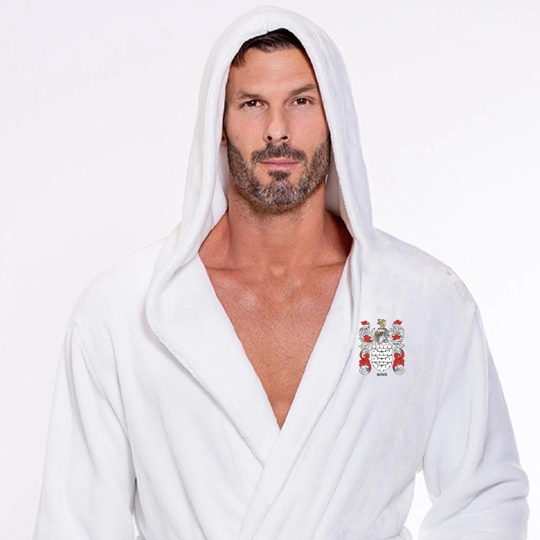 Custom Embroidered Family Crest Plush Robe - Personalized Coat of Arms ...
