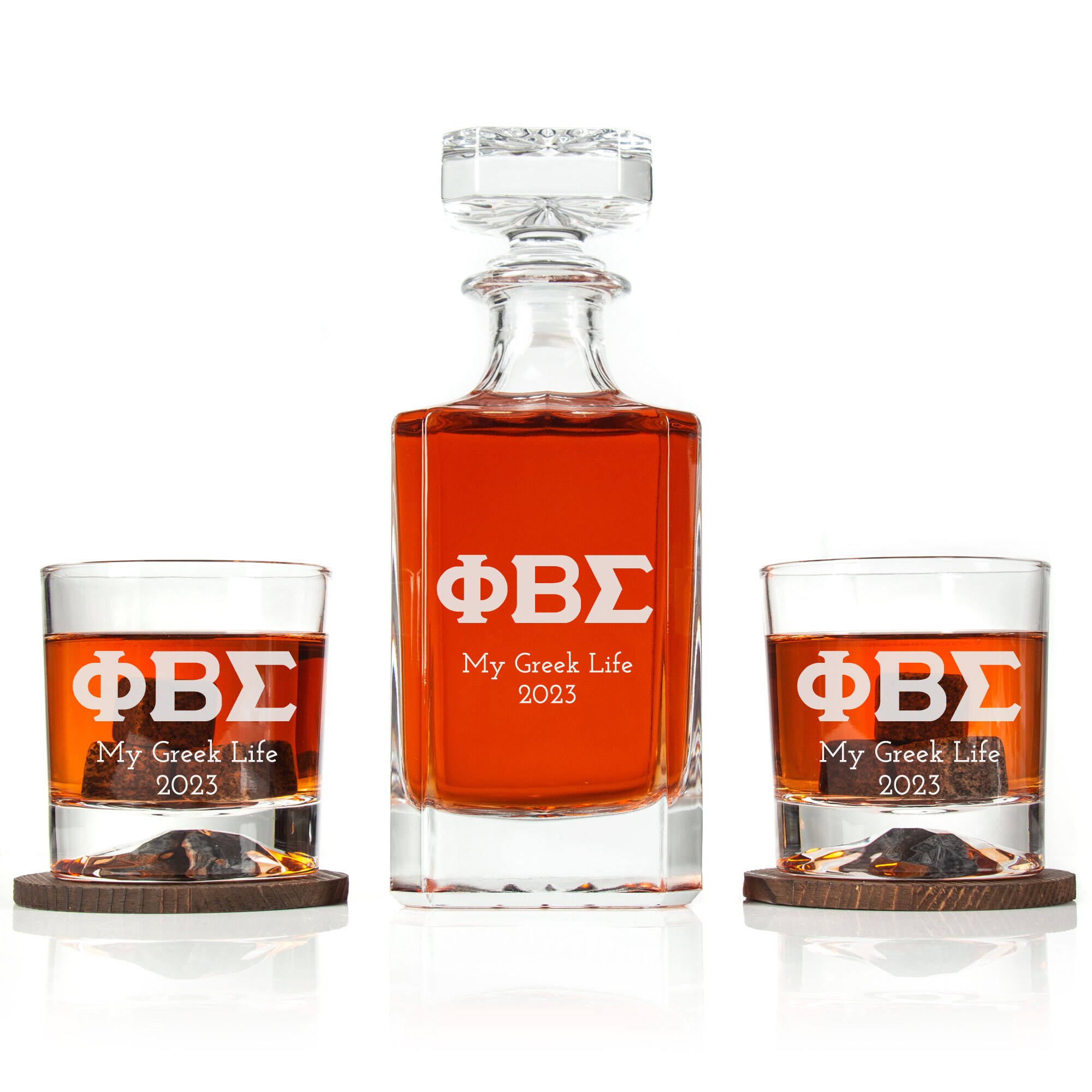 Phi Beta Sigma Fraternity Gifts - Personalized Whiskey Bar Set With ...