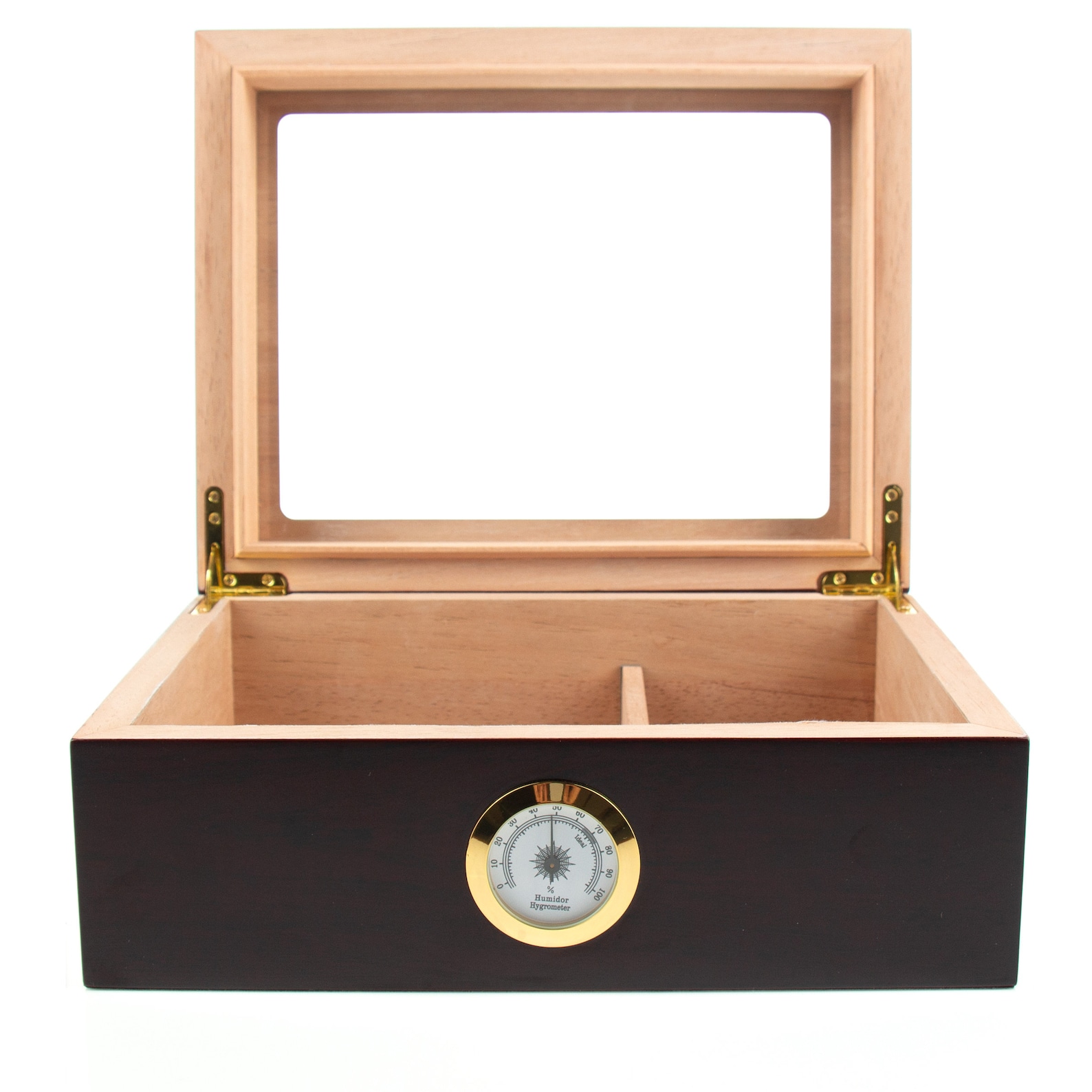 Personalized Cigar Humidor Engraved Glass Top Cigar Box - Man Cave ...