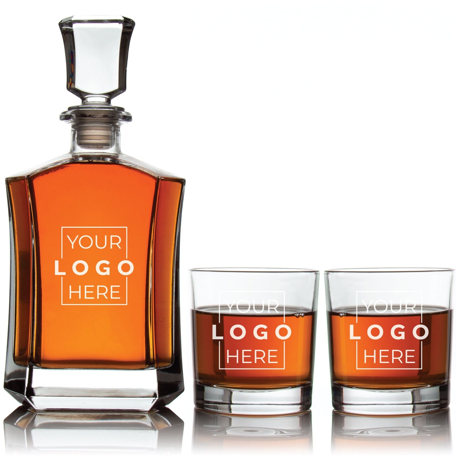 Add Your Logo Brand Design Personalized Barware Whiskey - Etsy