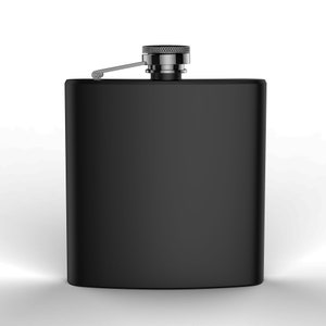 Engraved Black Flask With Name, Personalized 6oz Stainless Steel Flask ...