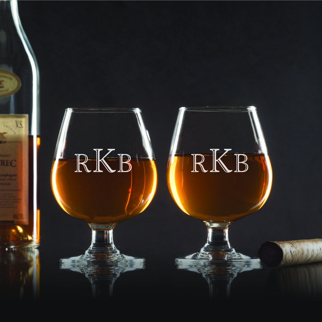 Brandy Engraved Personalized Whiskey Glass - Man Cave Gifts - Perfect ...