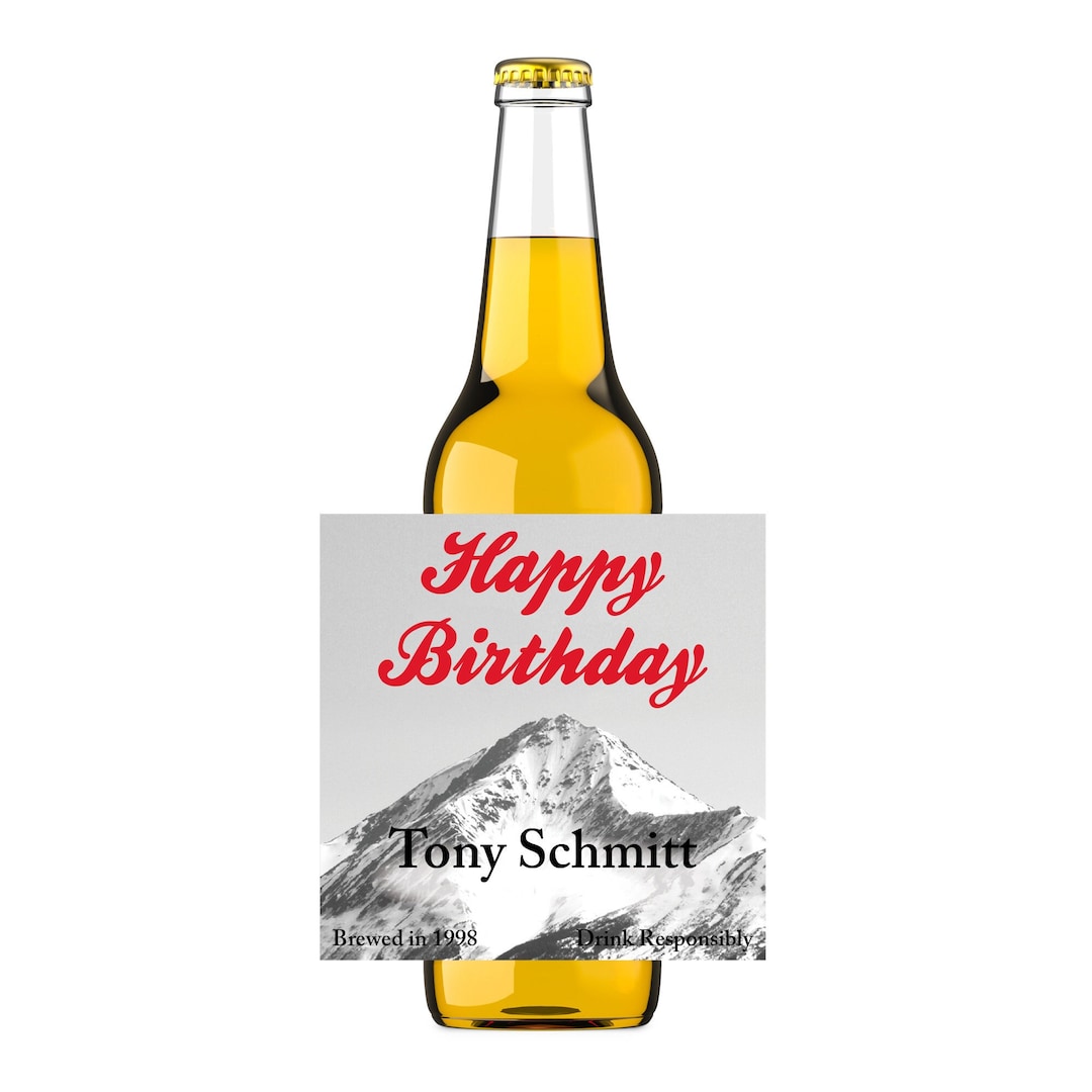 Custom Mountain Beer Labels - Printed and Shipped Waterproof Vinyl ...