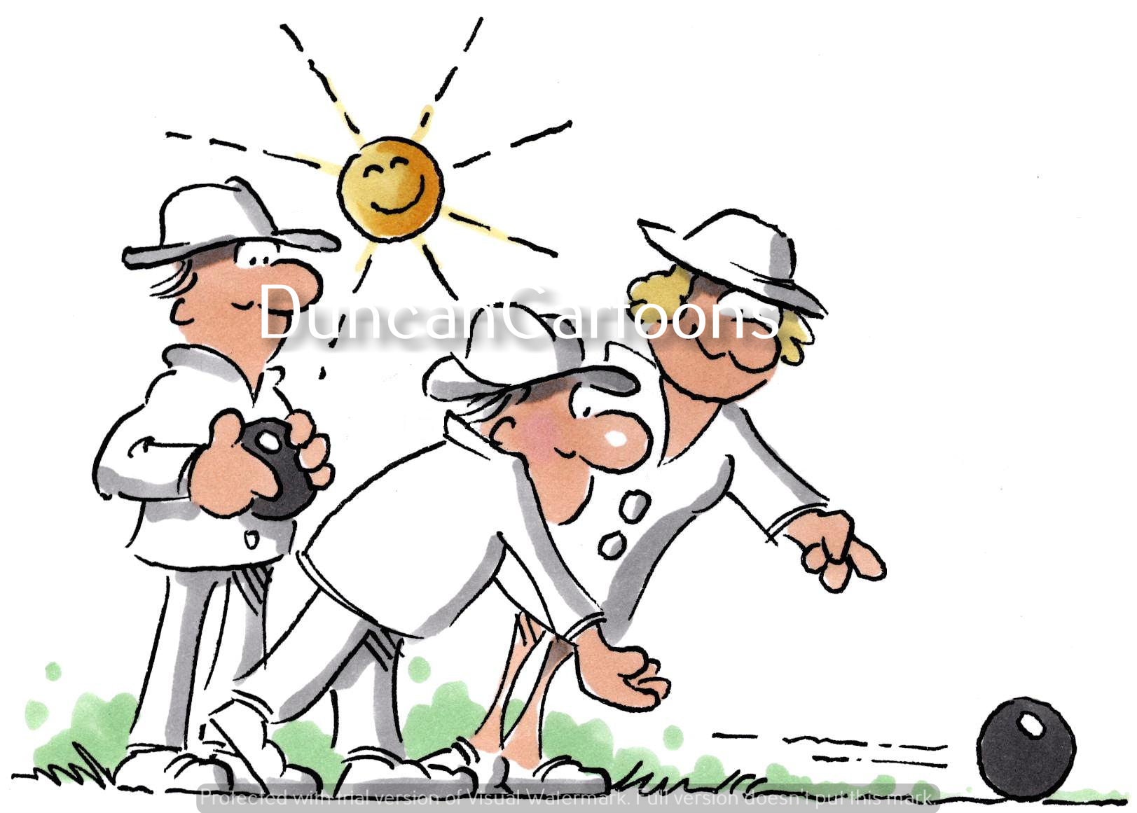 Bowling Cartoon, Sport Cartoon, Favourite Sport Gift, Bowling ...