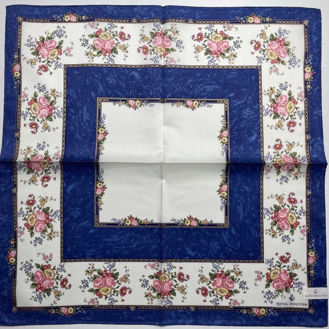 Royal Doulton Vintage Handkerchief 20 X 20 Inches - Etsy