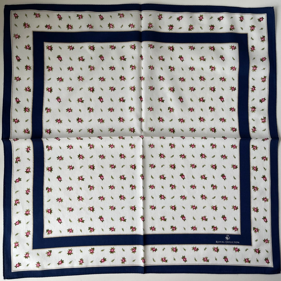 Royal Doulton Vintage Handkerchief 20 X 20 Inches - Etsy