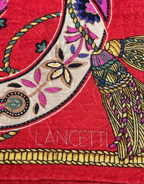 LANCETTI Vintage Handkerchief 20 x 20 inches, Authent… - Gem