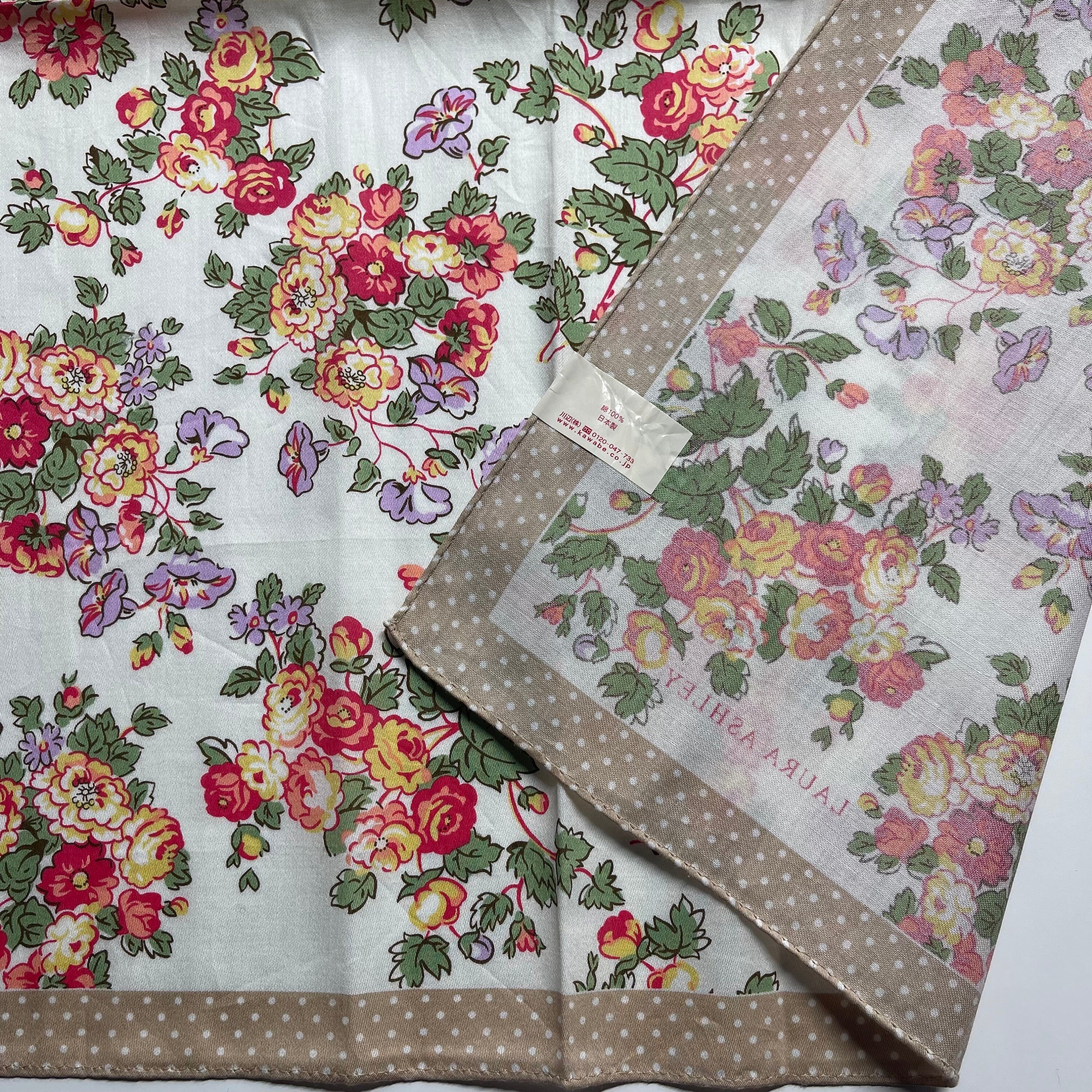 Laura Ashley Vintage Collection Handkerchief 22 X 22 Inches - Etsy