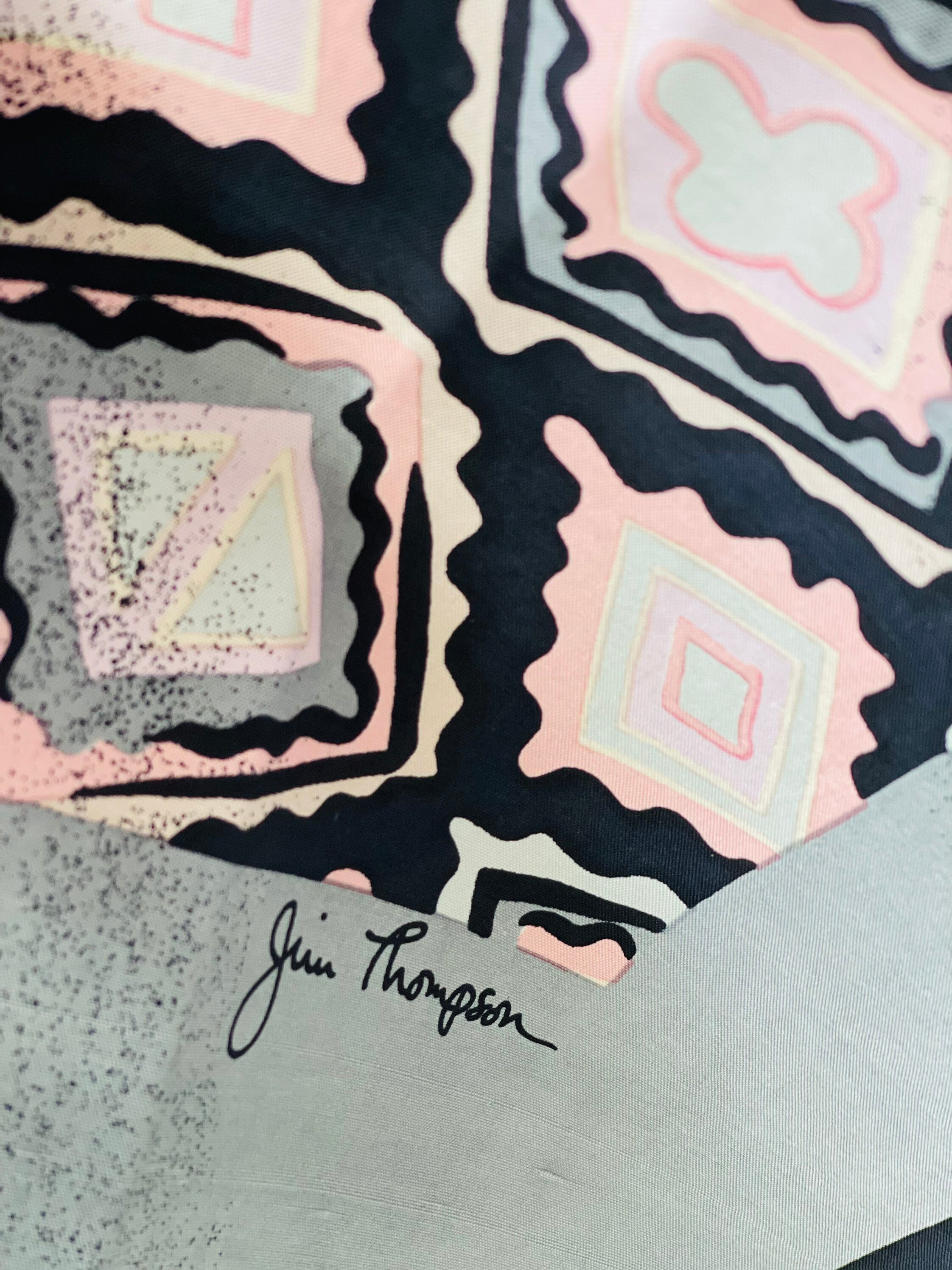 Jim Thompson Vintage Silk Scarf 32 X 32 Inches - Etsy