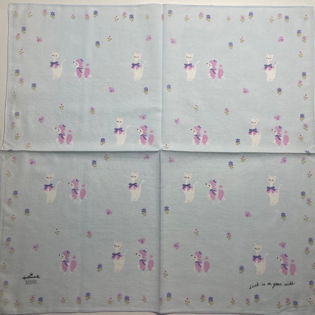 Hallmark Design Collection Vintage Handkerchief 22 X 22 Inches - Etsy