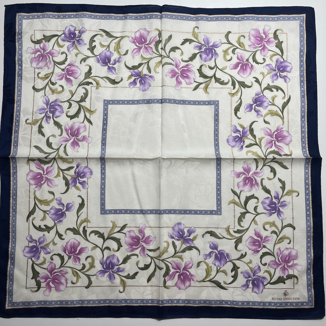Royal Doulton Vintage Handkerchief 22 X 22 Inches - Etsy