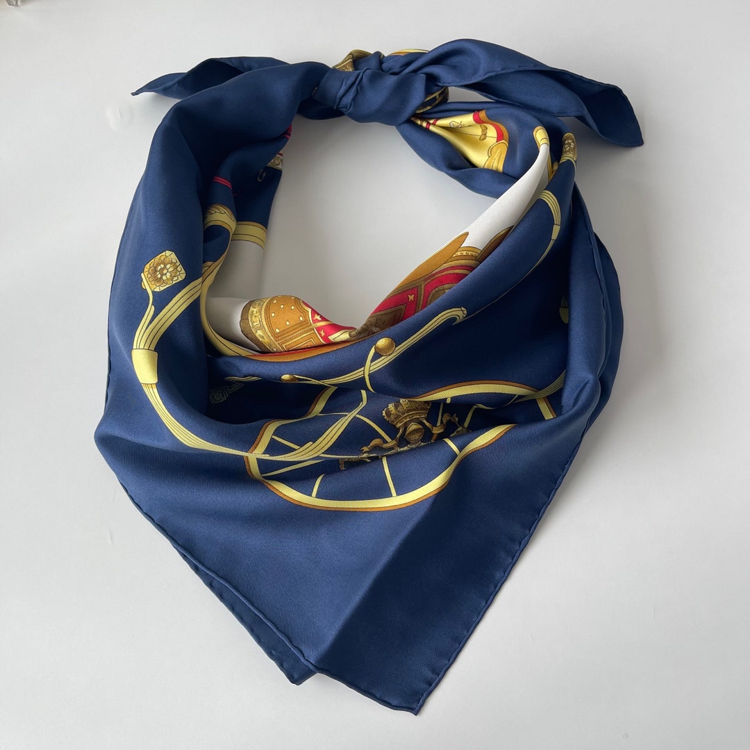 Vintage Silk Scarf Hermès Scarf SPRINGS 90 Cm , Silk, No Tags Care - Etsy