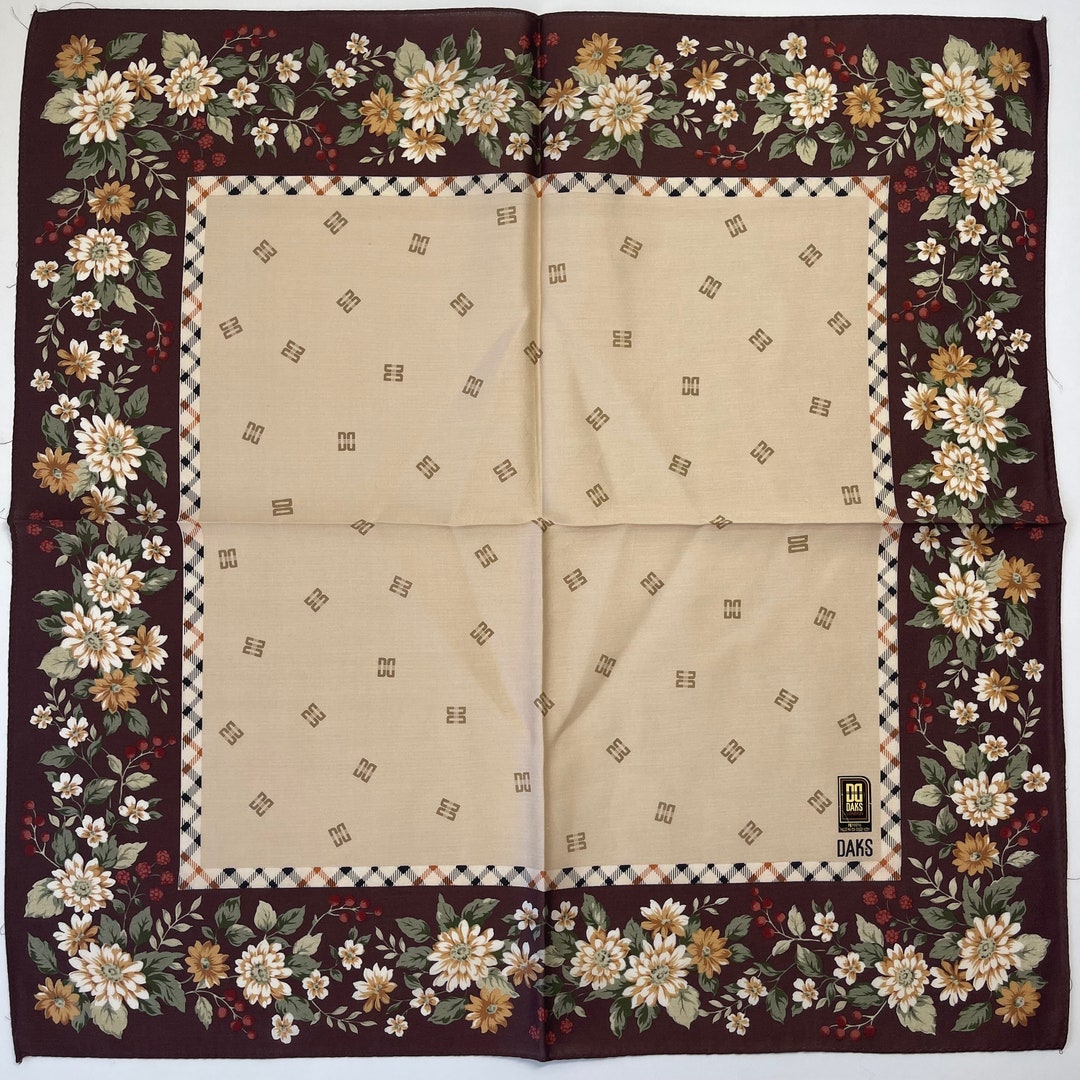 DAKS London Vintage Handkerchief 20 X 20 Inches - Etsy