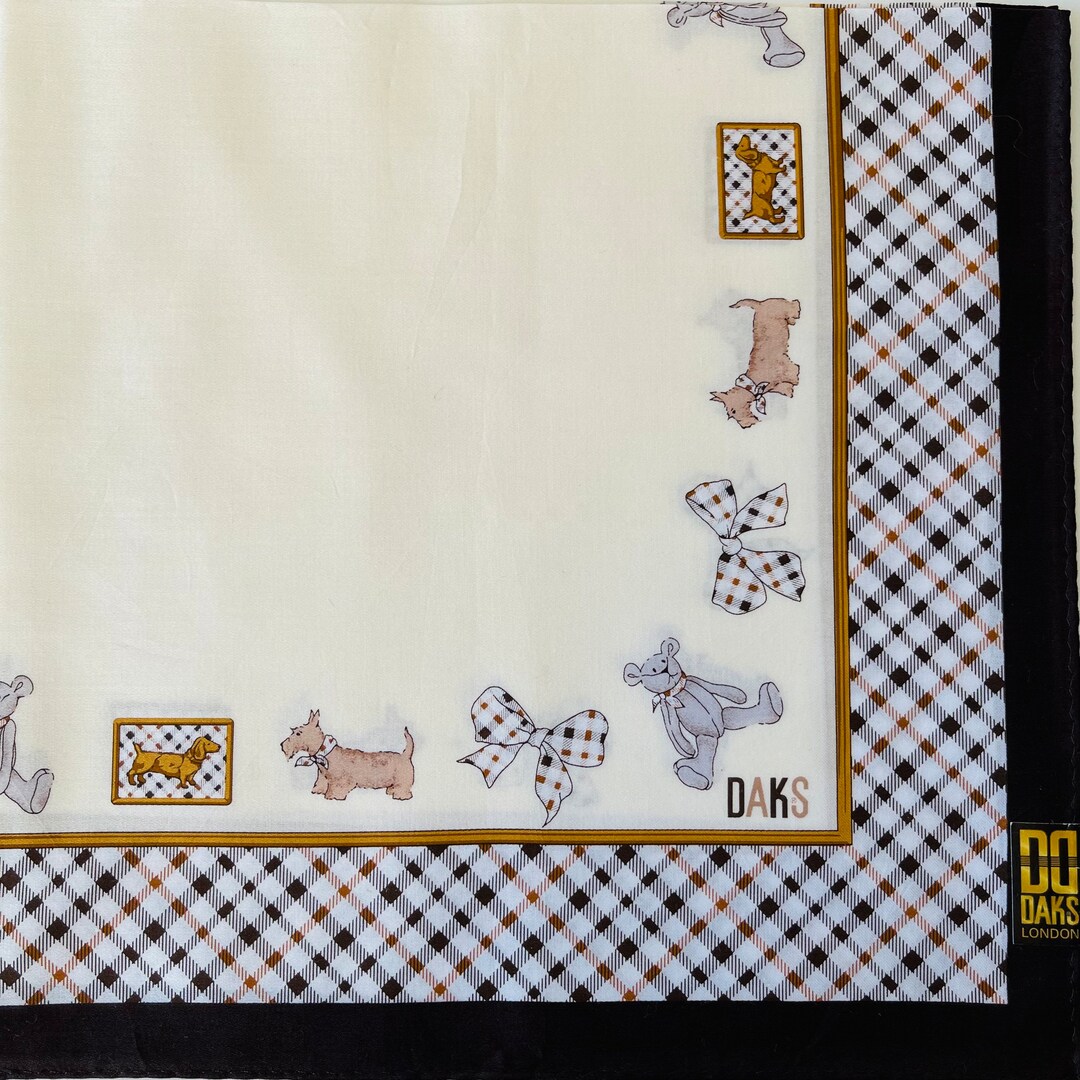 DAKS London Vintage Handkerchief 19 X 19 Inches - Etsy
