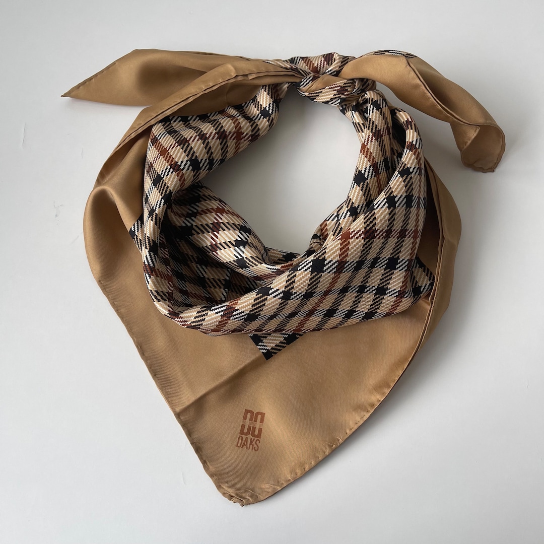 DAKS Vintage Silk Scarf 34 X 34 Inches - Etsy