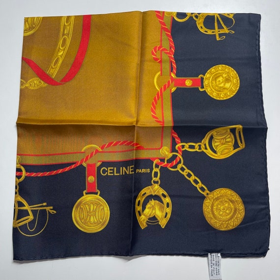 Celine Paris Vintage Silk Scarf - Gem