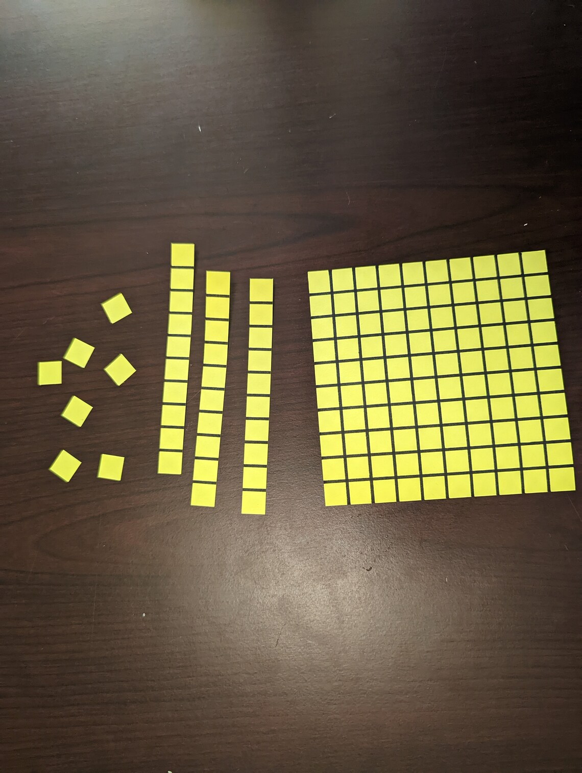 Base 10 Pieces SVG Template, Cricut Cut File Kit, Elementary Math ...