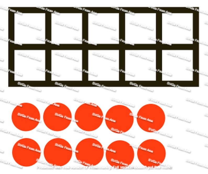 Ten Frame SVG for Primary Classroom 10 Frame for Elementary - Etsy