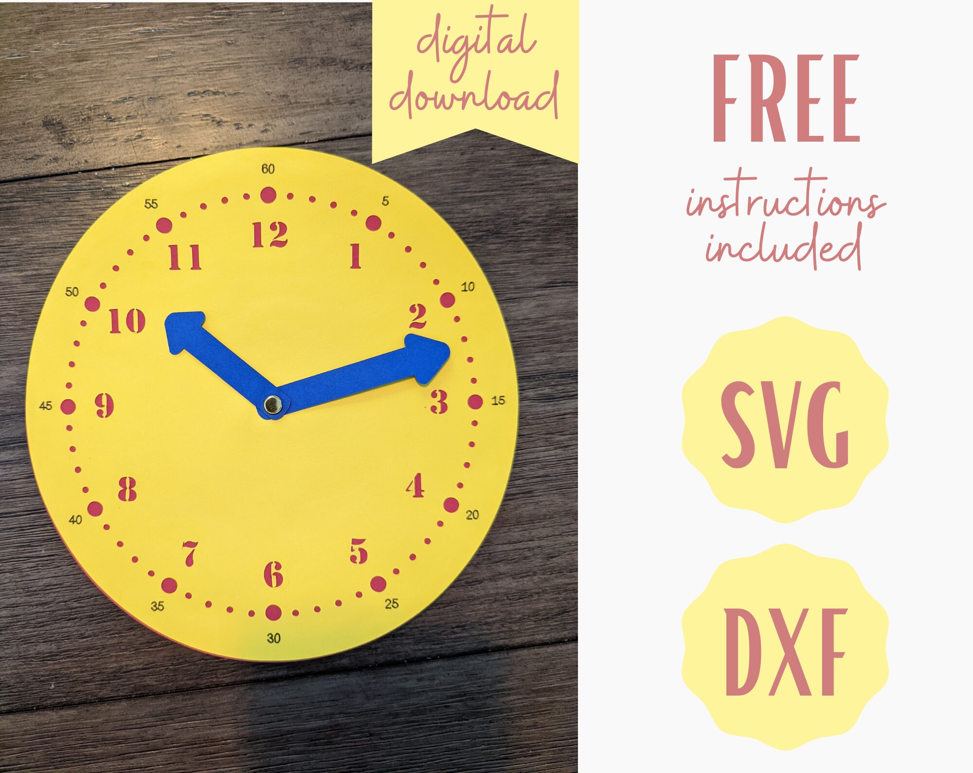 Time Clock Classroom SVG for Teachers Judy Clock Cut File for - Etsy Canada
