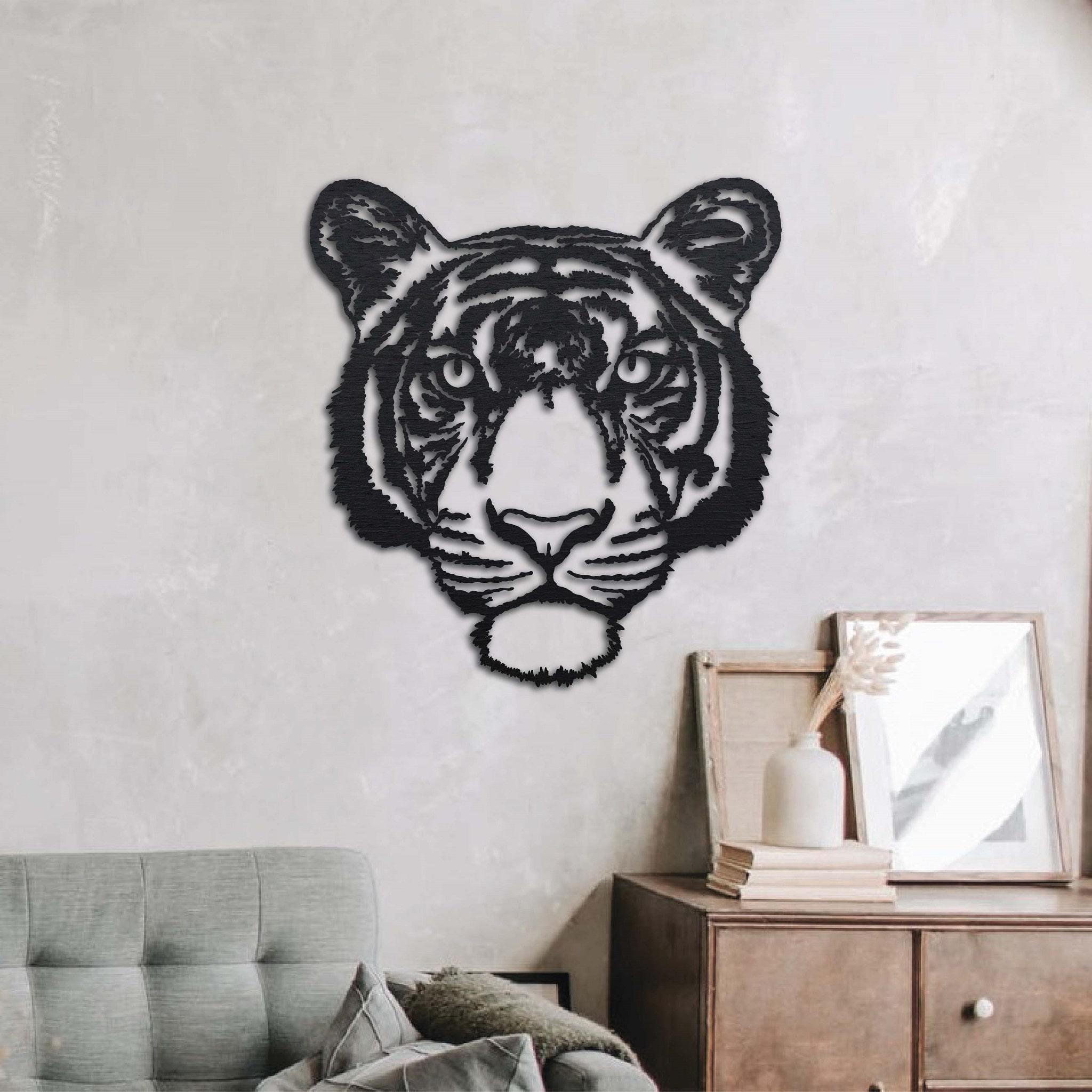 Tiger Head, Vector Files, for Laser Cut, Cnc, Digital Files, Dxf, Ai ...