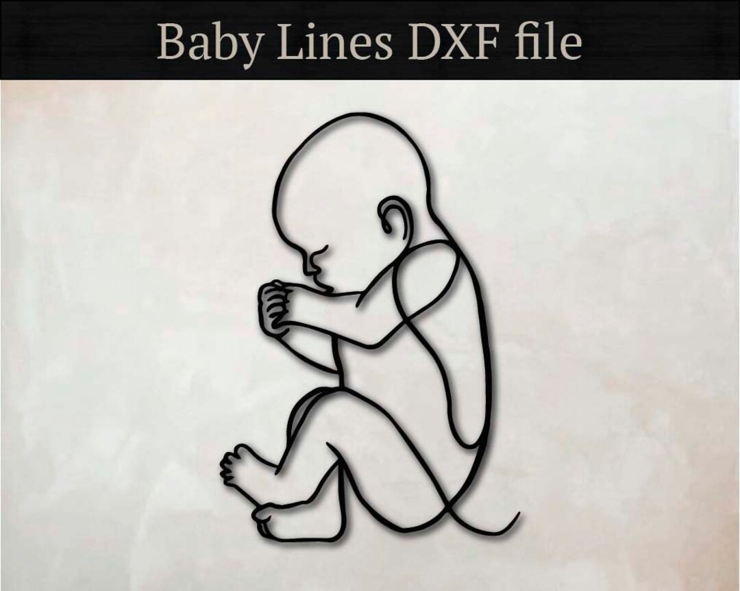 Baby Lines, Vector Files, for Laser Cut, Cnc, Digital Files, Dxf, Ai ...