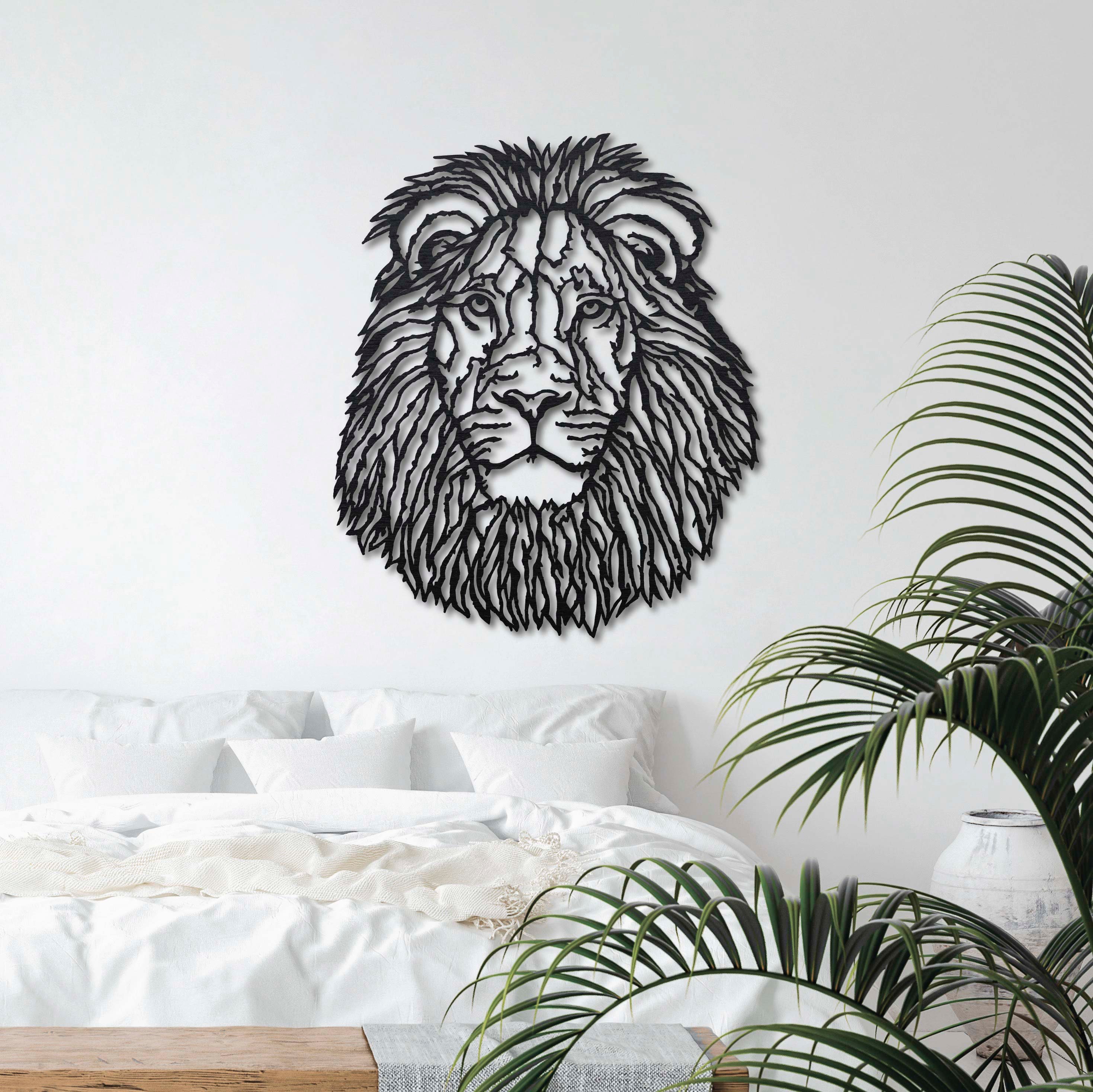 Testa di leone, file vettoriali, per taglio laser, cnc, file digitali ...