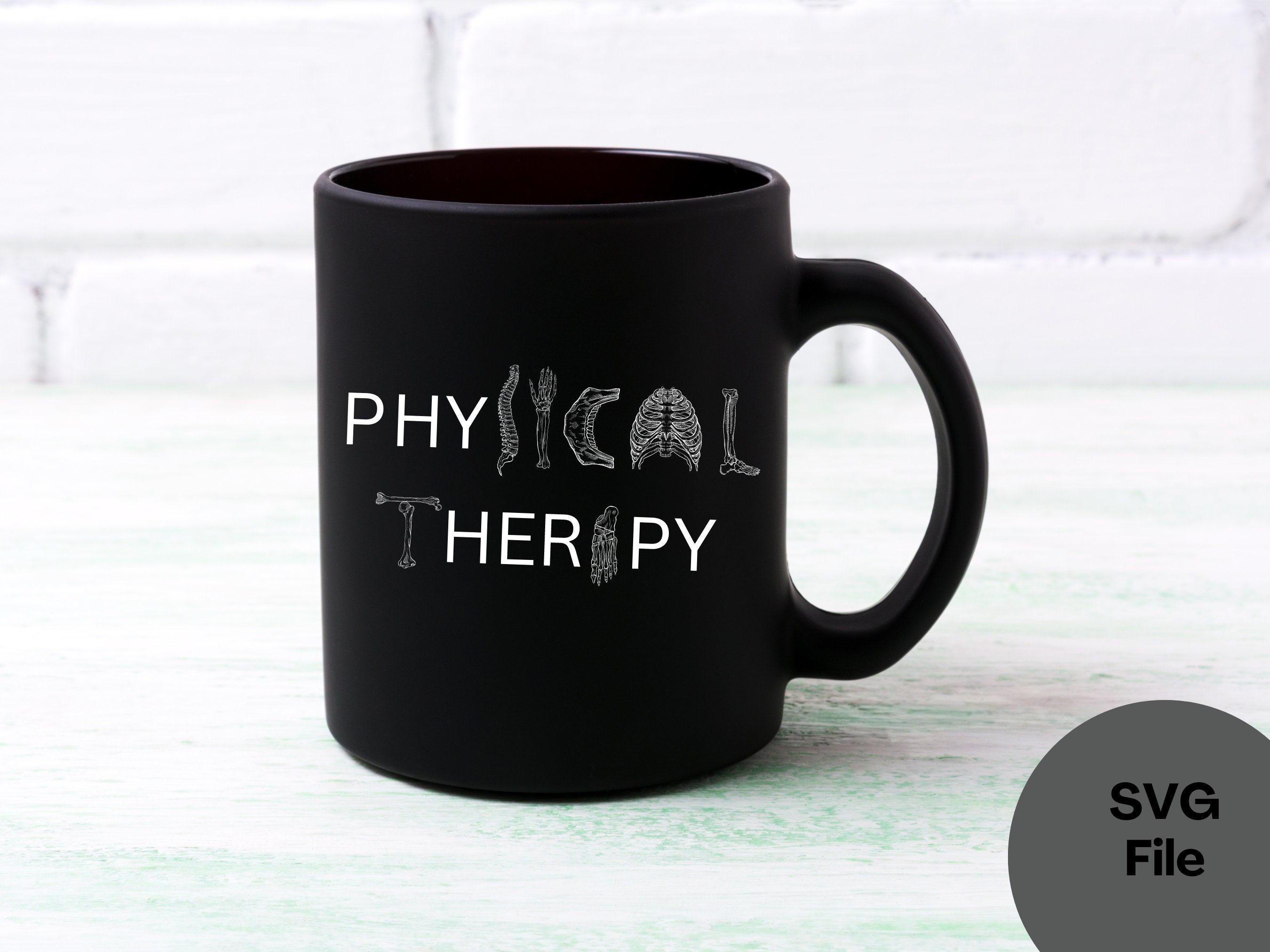 Physical Therapy Anatomy Letter SVG - Etsy