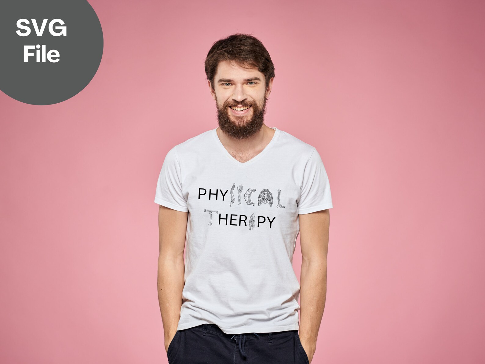 Physical Therapy Anatomy Letter SVG - Etsy