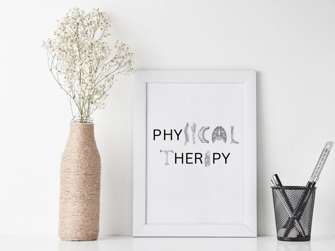 Physical Therapy Anatomy Letter SVG - Etsy